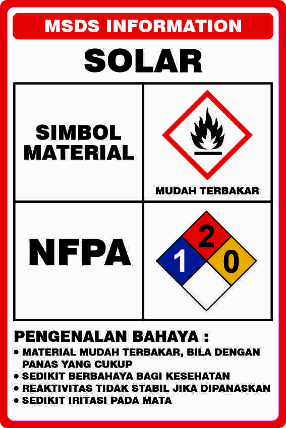 Jual MSDS INFORMATION SOLAR - A4 (21 x 29,70 cm) - Kota Cimahi - SAFETY ...
