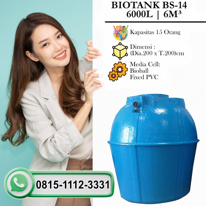 Jual Septictank Biotank Kapasitas 6000 Ltr 6M3 / Biotech Vertical - Kab ...