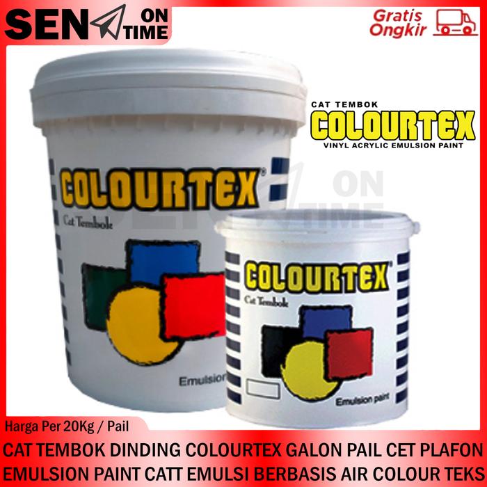 Jual [Instant] COLOURTEX CAT TEMBOK PAIL 20KG COLORTEKS CET DINDING ...