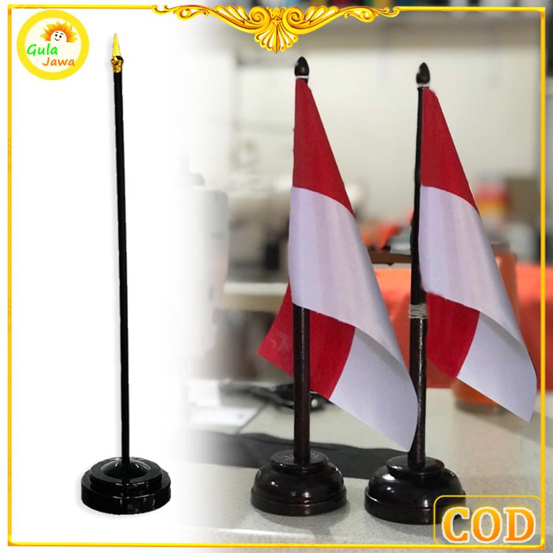 Bendera Meja Merah Putih/Bendera merah putih + tiang meja satu - Shop ...