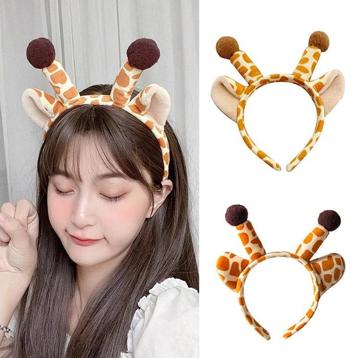Jual Bando Bandana Karakter Telinga Hewan Jerapah, Rusa, Sapi ...