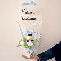 Jual Buket balon bunga mini murah bunga wisuda ulang tahun - Putih ...