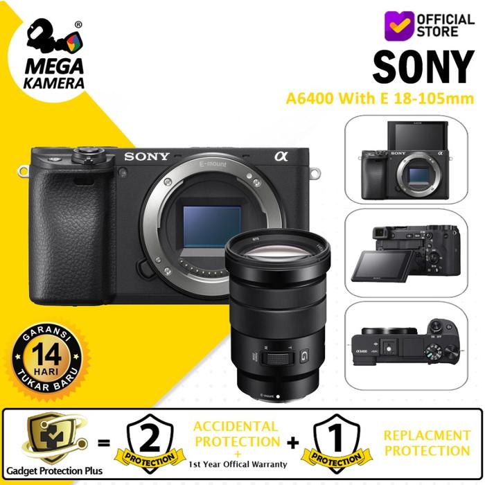 Promo Sony Alpha a6400 / 6400 Kit 18-105mm F4 Mirrorless Camera - Resmi ...