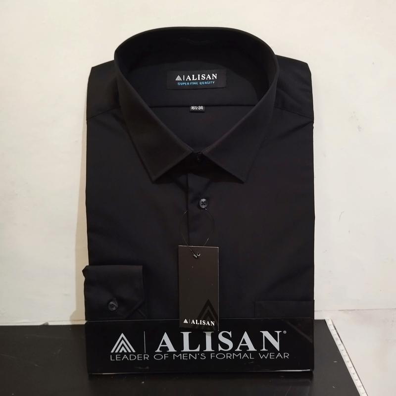Kemeja Alisan Hitam Polos Panjang Size 16,5 - 17,5 (XXL - XXXXL) - Shop ...
