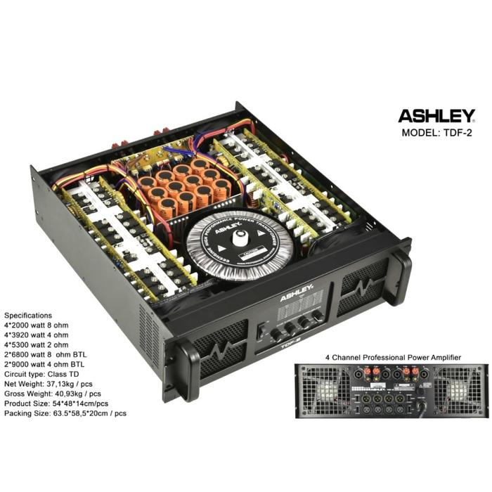 Jual Power Amplifier 4 Ch Class TD Ashley TDF2 TDF 2 Original - Jakarta ...