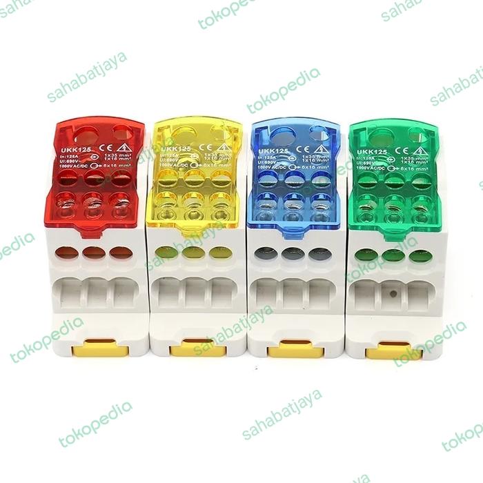 Jual Distribution Box Din Rail Terminal Block UKK 80A 125A 160A 250A ...