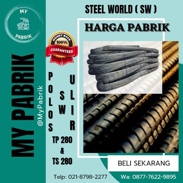 Jual BESI BETON POLOS ULIR 8 10 12 SW SERTIFIKAT FULL SNI TP 280 TS 280 ...