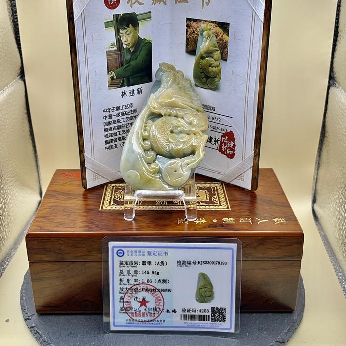 Jual giok asli jadeite feicui tipeA liontin naga air 9193 - Kab. Bintan ...