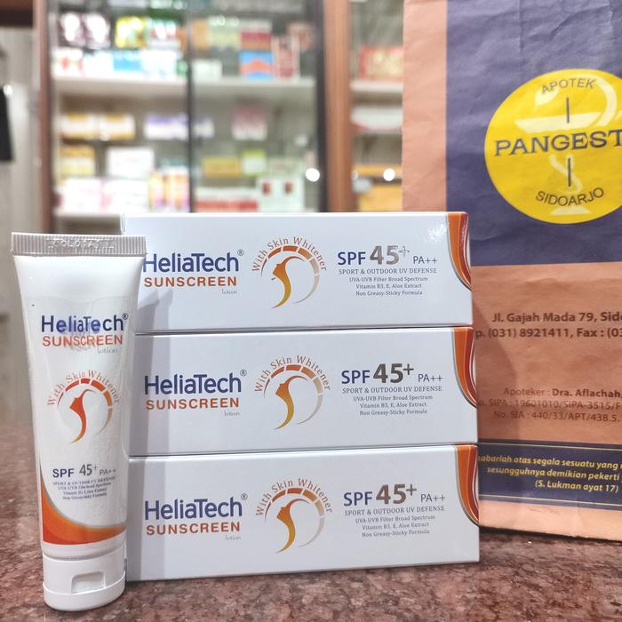 Jual HeliaTech Sunscreen SPF45+ Lotion 30gr / Helia Tech / HeliaTek SPF ...