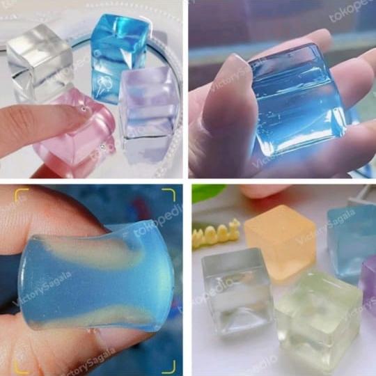 squishy jelly ice block squishy ball stress toy jeli blok - Shop ...