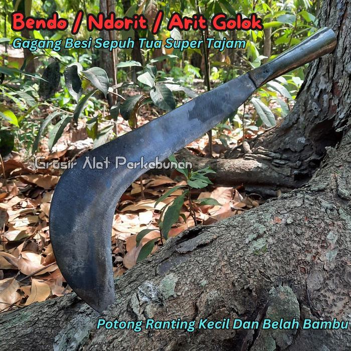 Jual Arit Bendo Khas Jawa Baja Asli Sepuh Tua Gagang Besi Anti Copot ...