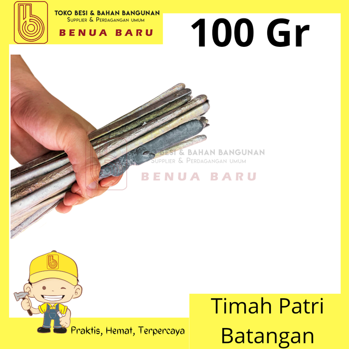 Jual Timah Patri Batangan 100 Gram / Timah Batangan / Patri Batangan ...