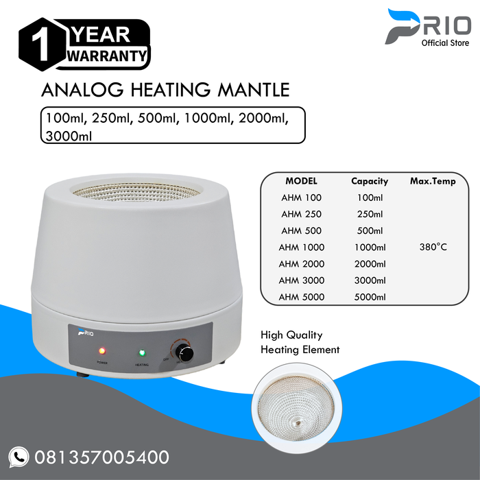 Jual PRIO - 2000 mL Analog Heating Mantle Laboratorium - Kab. Sidoarjo ...