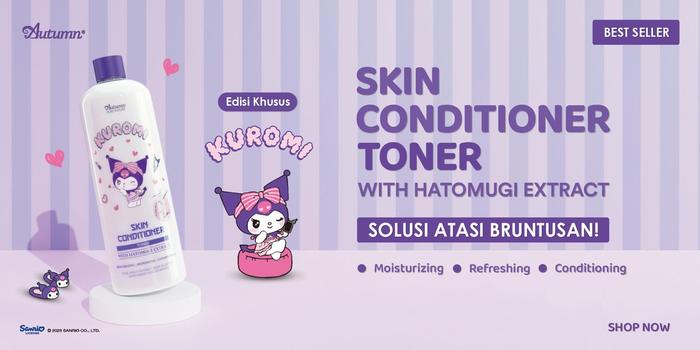 Jual Kuromi edition Autumn Toner Skin Conditioner With Hatomugi Extract ...