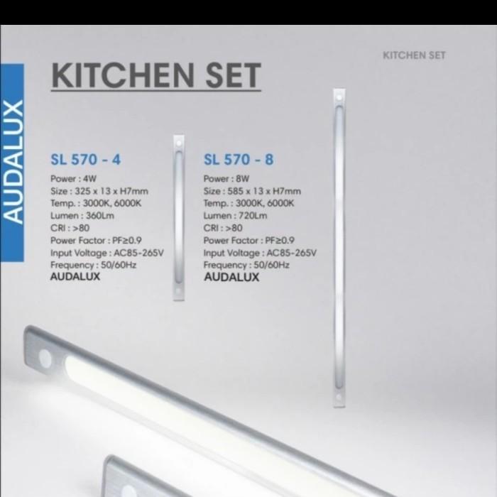 Jual led tl kitchen set kabinet 4w 8w 12w tempel hias dapur lemari 4 8 ...