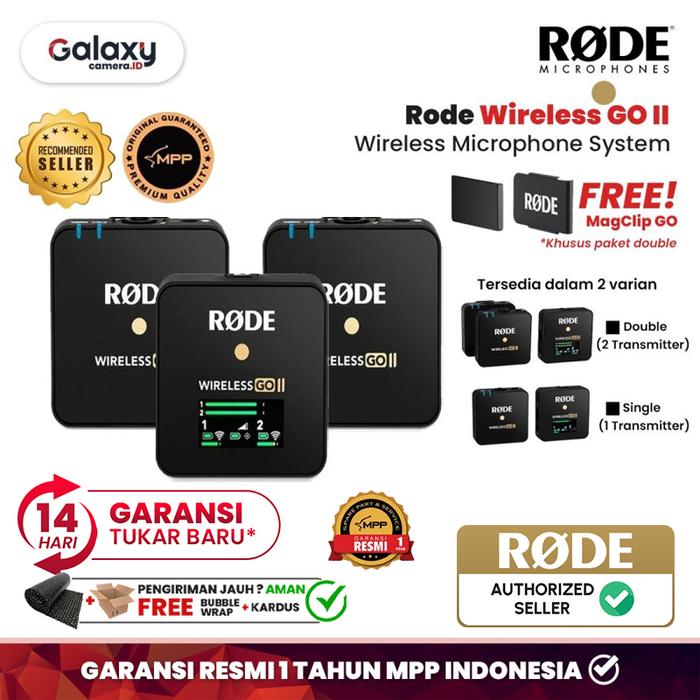 Promo Rode Wireless GO II - Single TX Cicil 0% 3x - Kota Tangerang ...