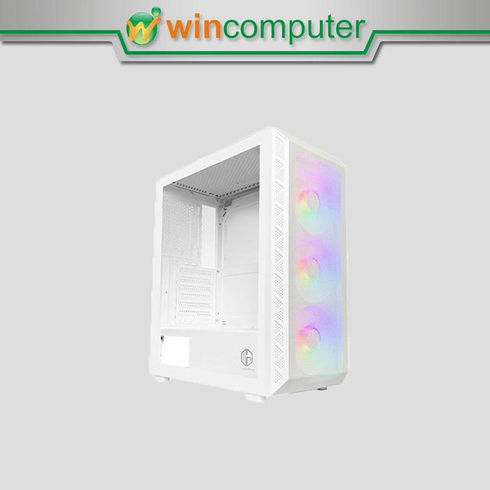 Casing PC Cube Gaming Zinct WHITE - Tempered Glass, ATX, 3x Fan - Shop ...