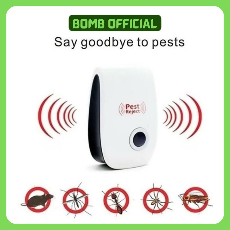 Alat Pengusir Nyamuk Lalat Tikus Kecoa Serangga PEST REJECT Ultrasonic ...