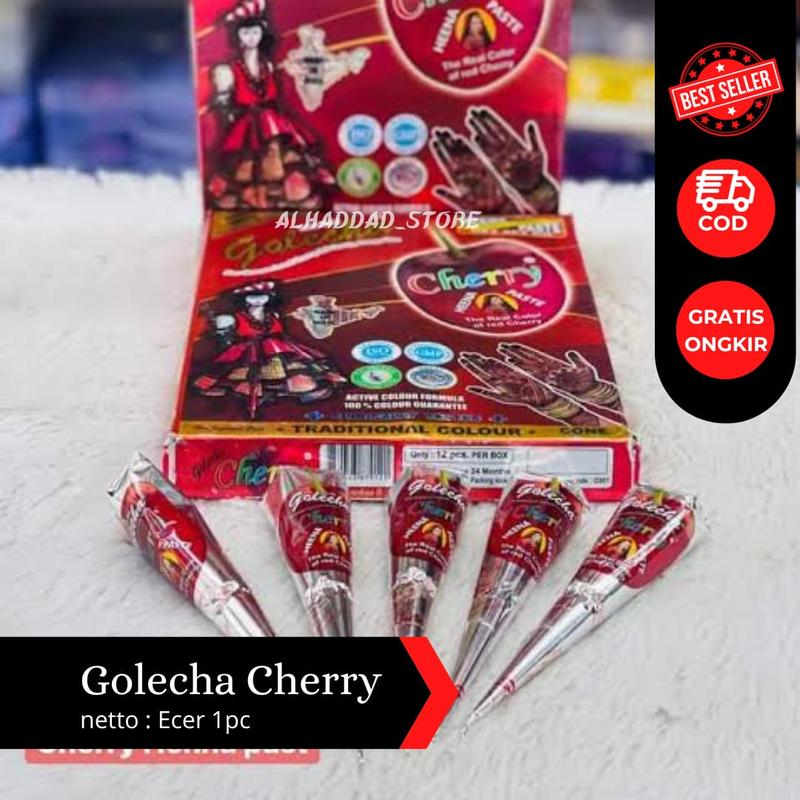 Henna Golecha Cherry | Henna Gold Series Pewarna Kuku - Shop | Tokopedia