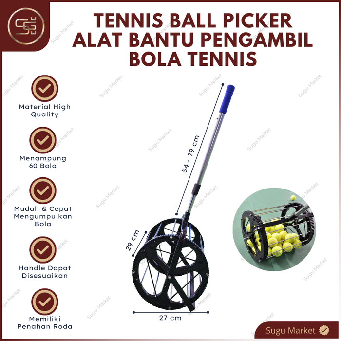 Promo TENNIS BALL PICKER | ALAT PENGAMBIL BOLA TENNIS | TENNIS BALL ...