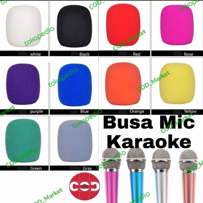 busa microphone tebal / spon mic /cover mic /foam sarung microphone ...