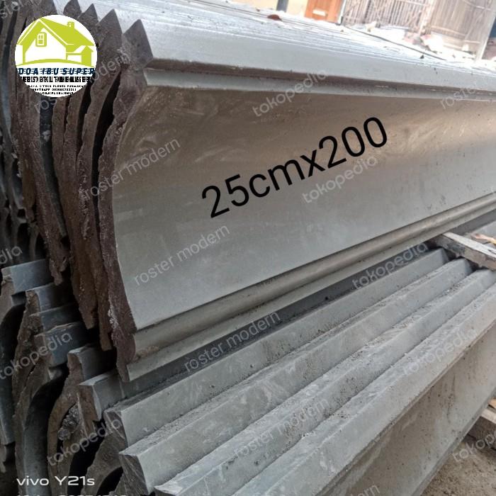Jual Lisplang Beton Profil 25cm x 2m² Abu-abu Natural - Batang - Kota ...