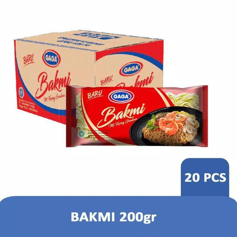 [1DUS ISI 20PCS] GAGA Bakmi Noodles 200gram - Shop | Tokopedia