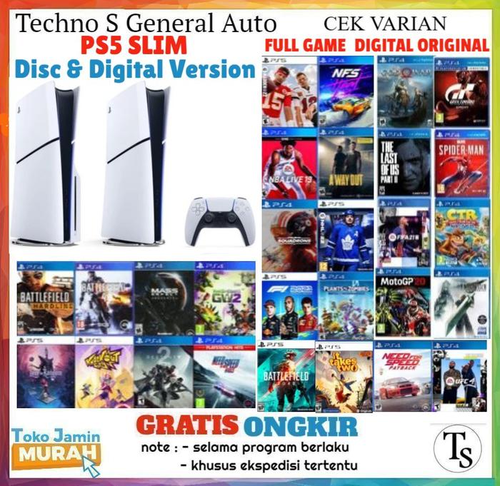 Jual Sony Playstation 5 Slim Disc Digital Version / PS5 Slim Digital ...