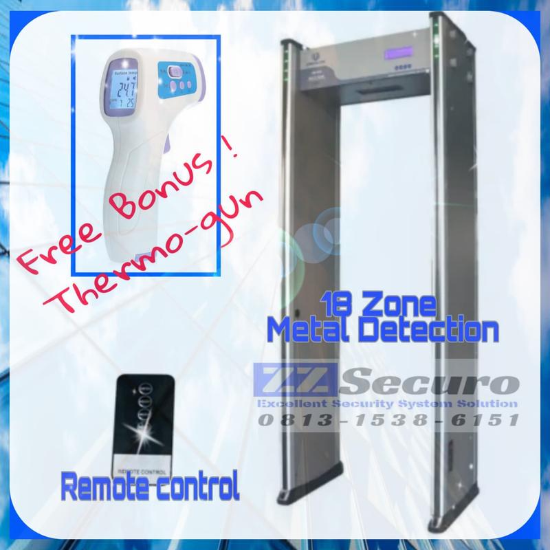 Metal Gate Detector 18 Zone(Paket New Normal, Bonus Thermogu - Shop ...
