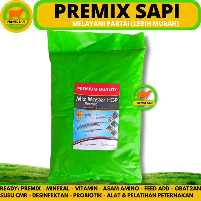 MIX MASTER HGP 1KG Premix Herbal Pemacu Pertumbuhan Ayam Bebek - Shop ...