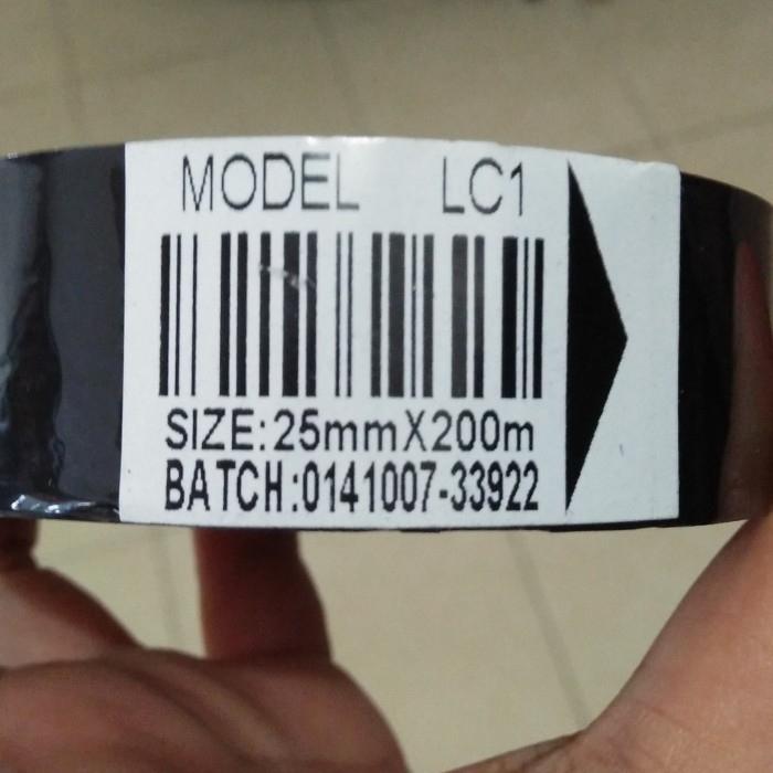 Pita Coding / Ribbon Tape Foil LC1 25mm x 200m Black - Shop | Tokopedia