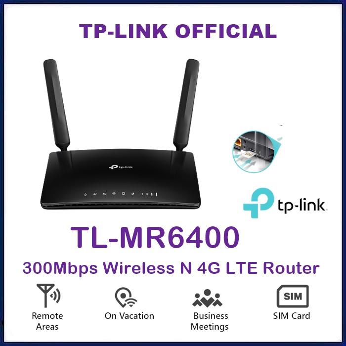 TPLink TL-MR6400 Wireless N 4G LTE Router WiFi Modem MiFi TP-Link ...