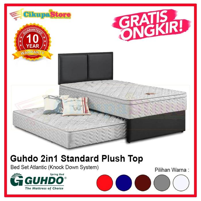 Jual Springbed Guhdo 2in1 Standard Plush Top (Knock Down) 100x200 - Bed ...