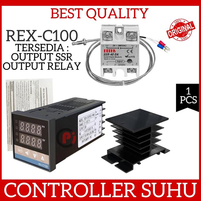 Jual REX C100 Temperature Digital PID Controller Sensor Suhu SSR RELAY ...