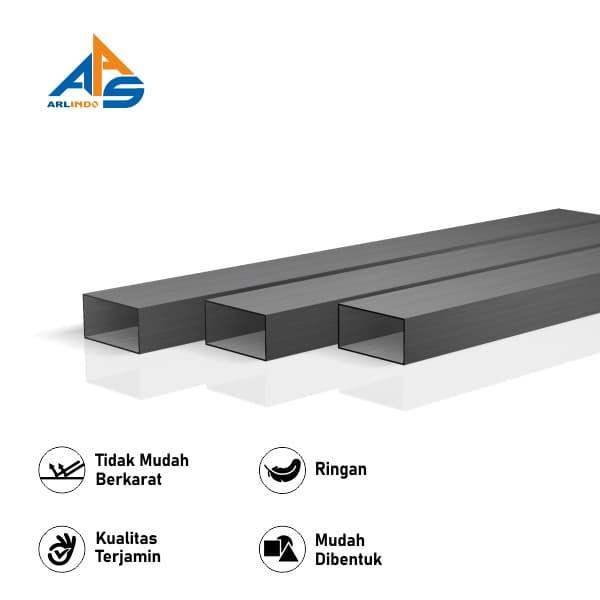 Alexindo Hollow Kotak Aluminium Warna CA 1" x 1" 1mm 6M - Arlindo ...