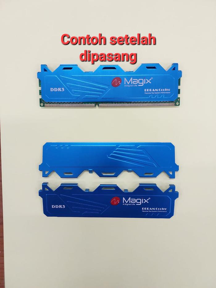 Jual Heatsink ram ddr3 ddr4 pendingin memory ram pc - Biru - Jakarta ...