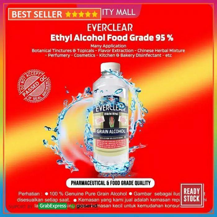 Jual Everclear Alkohol FoodGrade Pure Grain Alcohol 190 proof - Kota ...