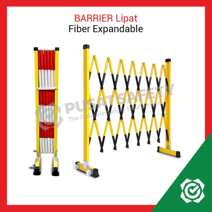 Jual Board Barrier Fiber Plastik Pagar Pembatas Lipat Expandable ...