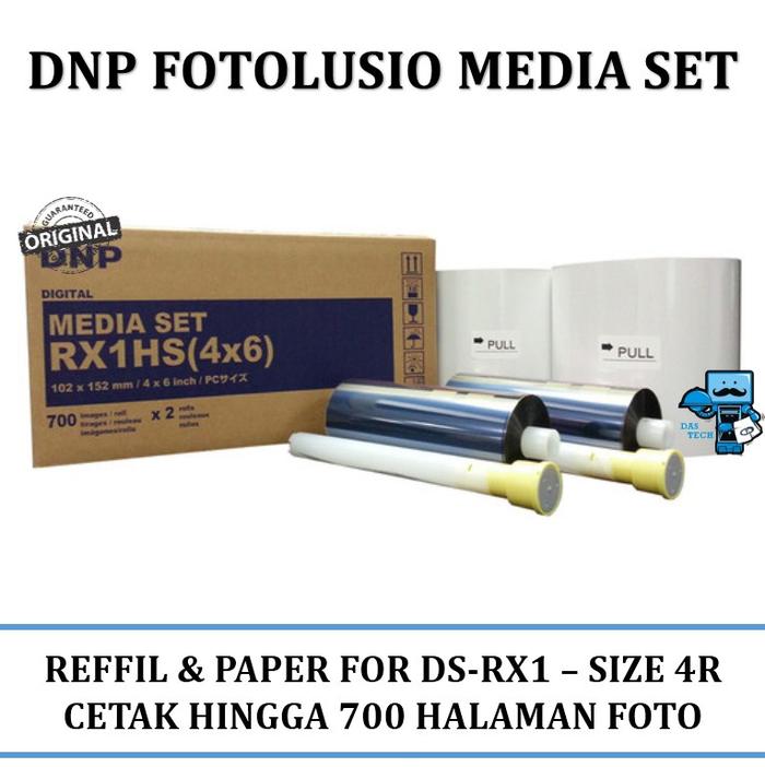 Jual Refill DNP Fotolusio DS-RX1 Photobooth Printer - Media Set + Paper ...