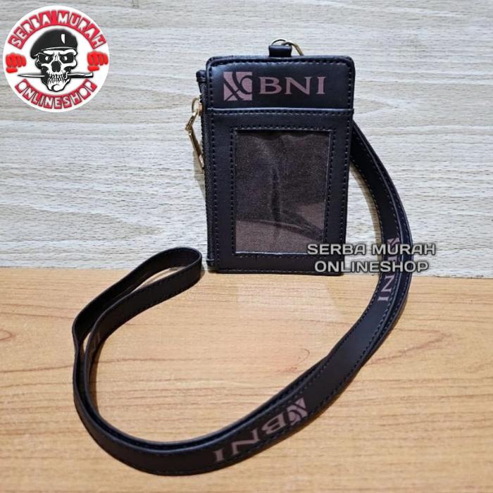 Jual ID Card Holder Tali Lanyard Name Tag Model Resleting Logo BANK BNI ...