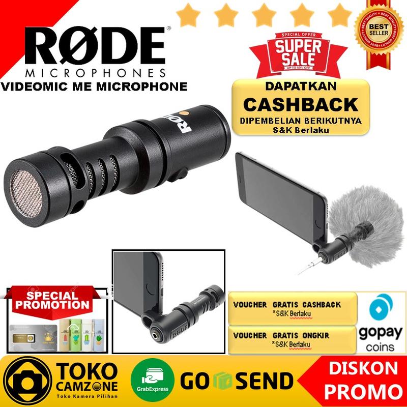 RODE VIDEOMIC ME DIRECTIONAL MIC FOR SMART PHONES - Shop | Tokopedia