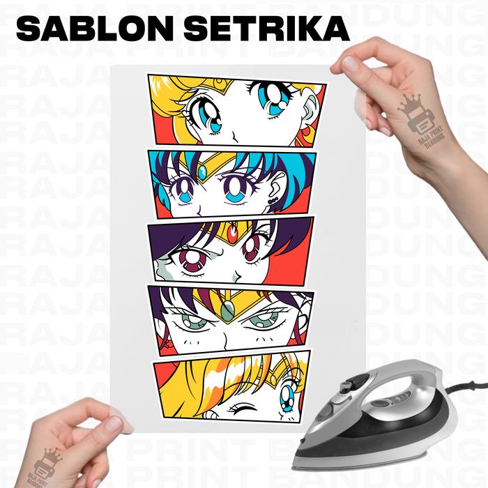 Jual Sablon Sticker Setrika DTF A4 Ready To Press Best Of Anime Manga ...