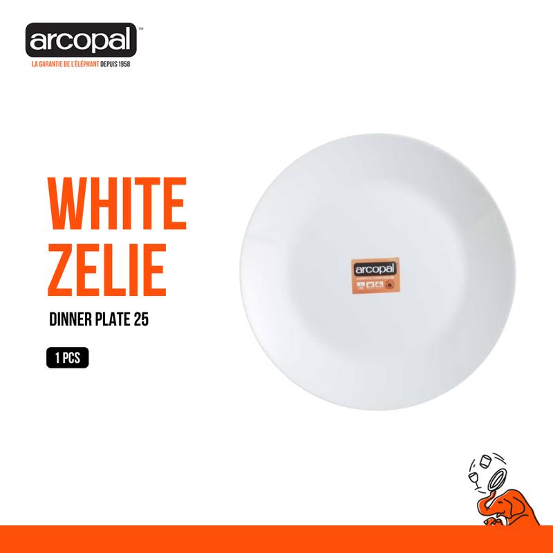 Arcopal White Zelie Dinner Plate 25 - 6pcs - Shop | Tokopedia