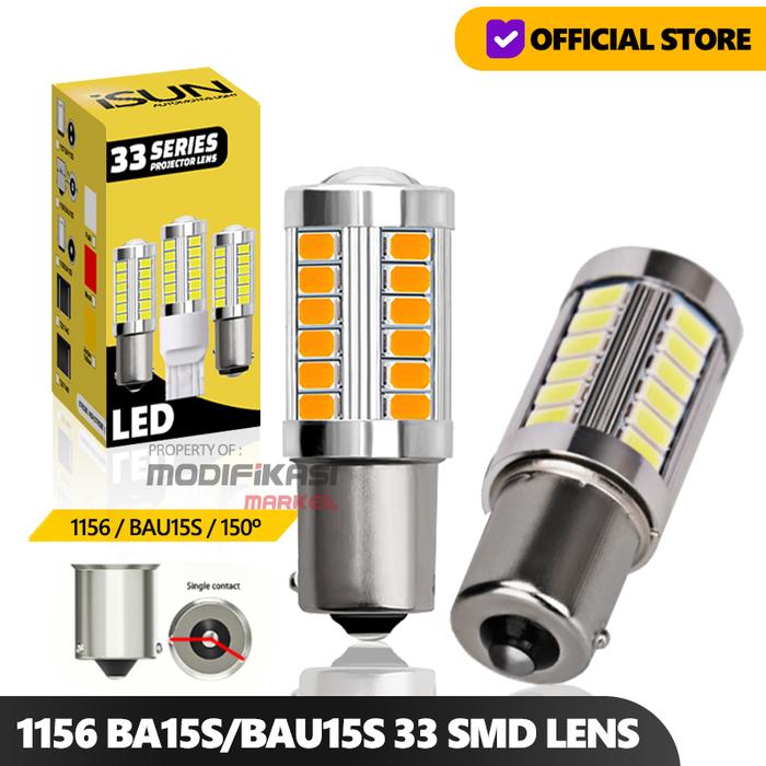 Jual LAMPU LED 1156 BA15D 33 TITIK LAMPU SIGN SEIN MOBIL LAMPU MUNDUR ...