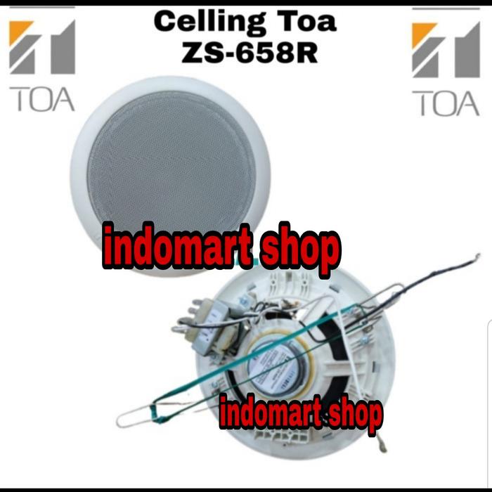 Jual Speaker Celing Toa ZS 658 R ( ORIGINAL ) Speaker Plafon 6watt ...