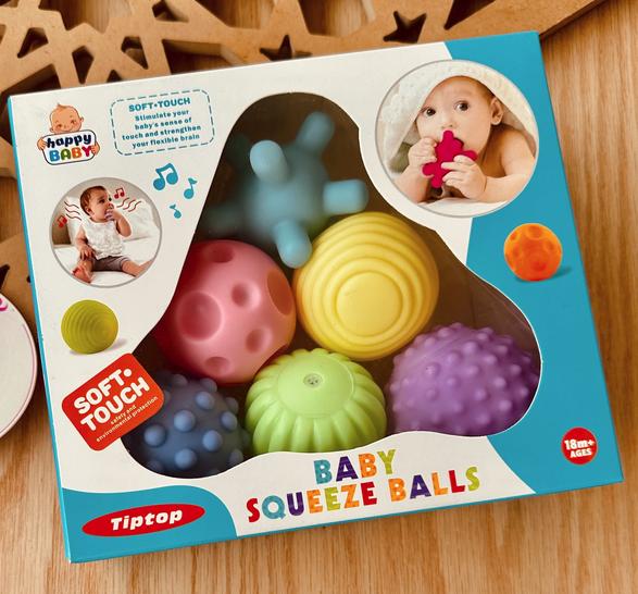 Soft Sensory Balls 6pcs Baby Education Toy Mainan Sensorik Anak - Shop ...