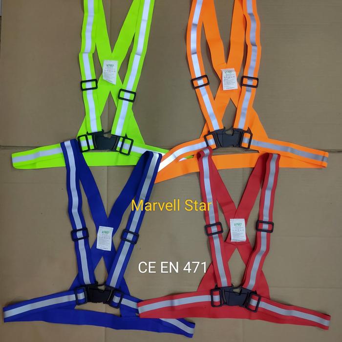 Jual ROMPI V KARET ELASTIS SAFETY VEST KARET ROMPI PROYEK REFLECTIVE ...