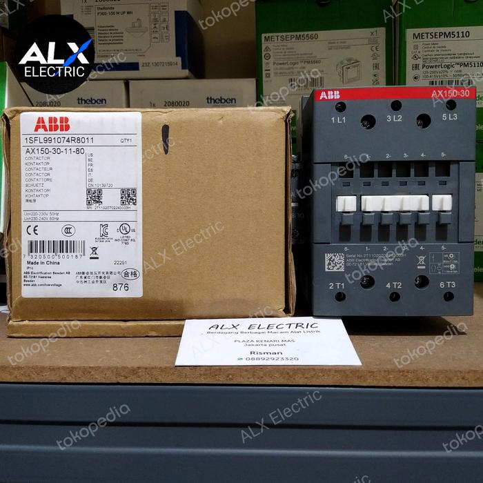 Jual CONTACTOR KONTAKTOR ABB AX150-30-11-80 220V ORIGINAL ...