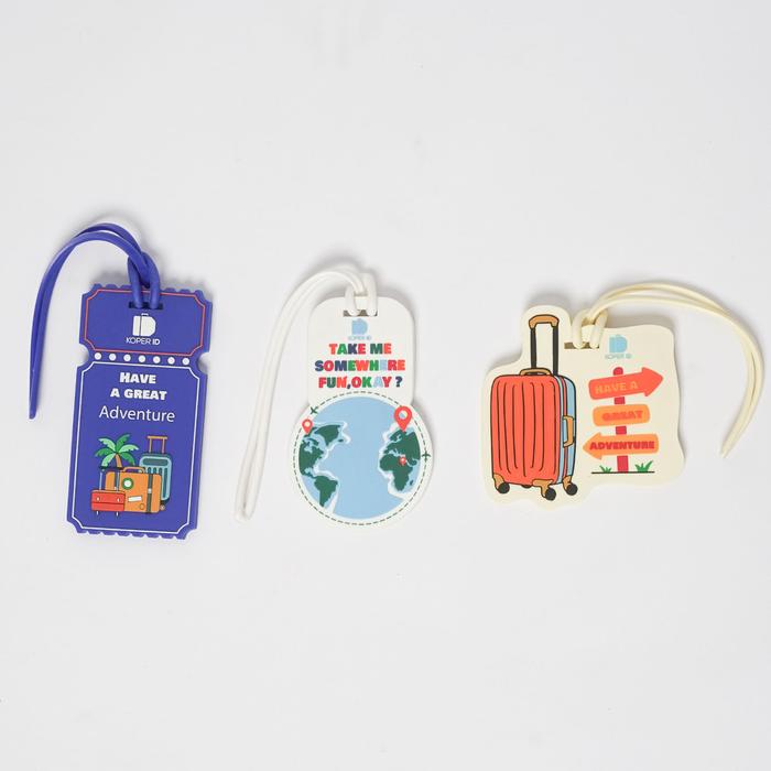 Jual Luggage Tag atau Gantungan ID card Koper ID seri 2024 - Putih ...