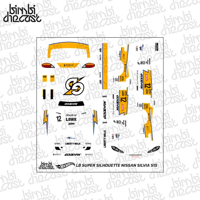Jual Decal Hotwheels Nissan Silvia S15 LBWK Dipo Garasi Drift ...